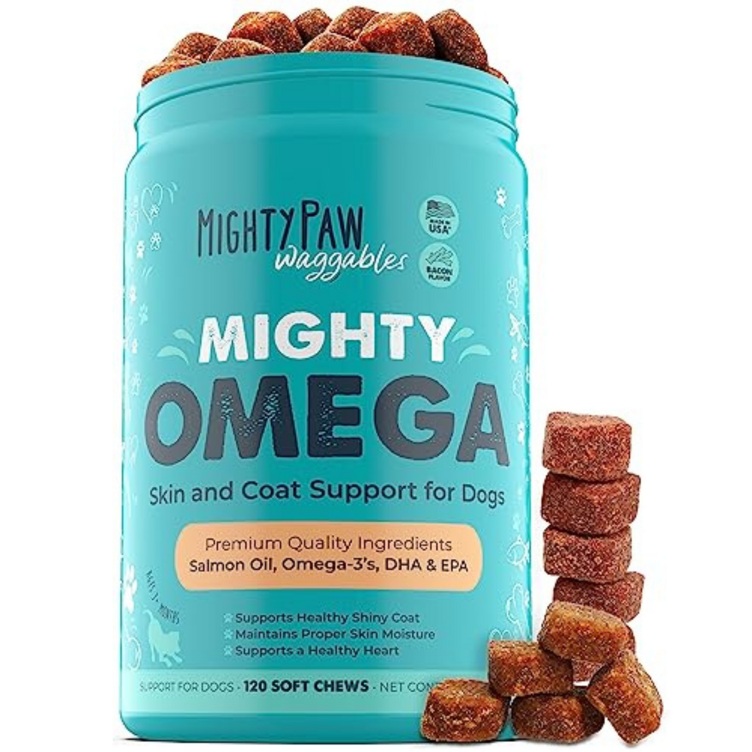 Elevate Your Dog's Health with Mighty Omega Chews