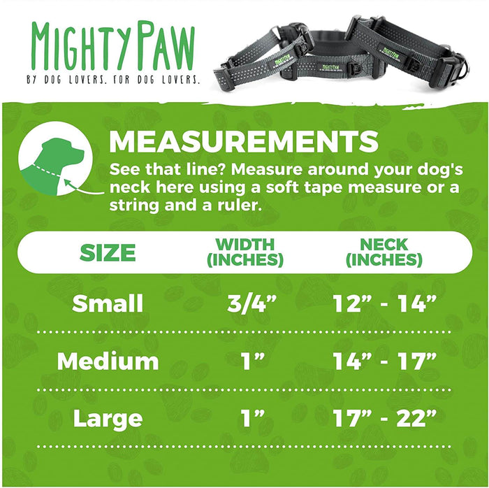 Mighty Paw Nylon Martingale Cinch Dog Collar – Trainer-Recommended for ...