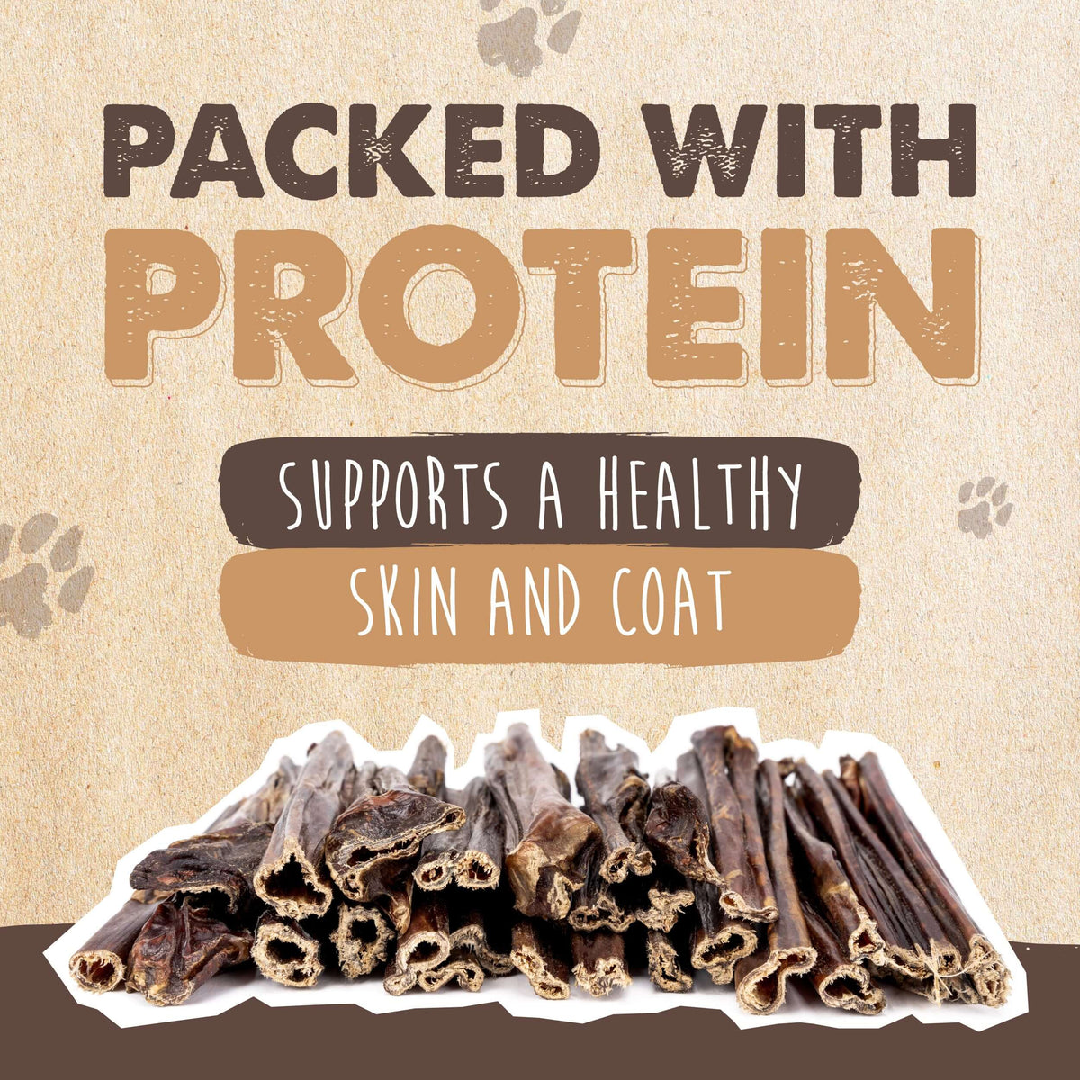 Mighty Paw Beef Gullet Chews: Natural, Crunchy, and Nutritious Dog Treats