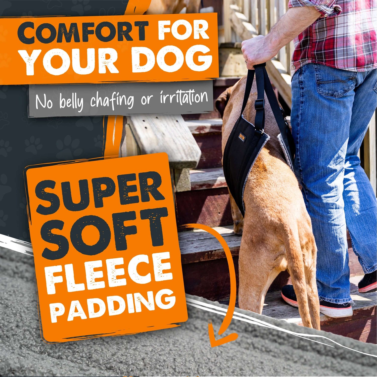 Provide Comfortable Support with Mighty Paw Dog Lift Harness