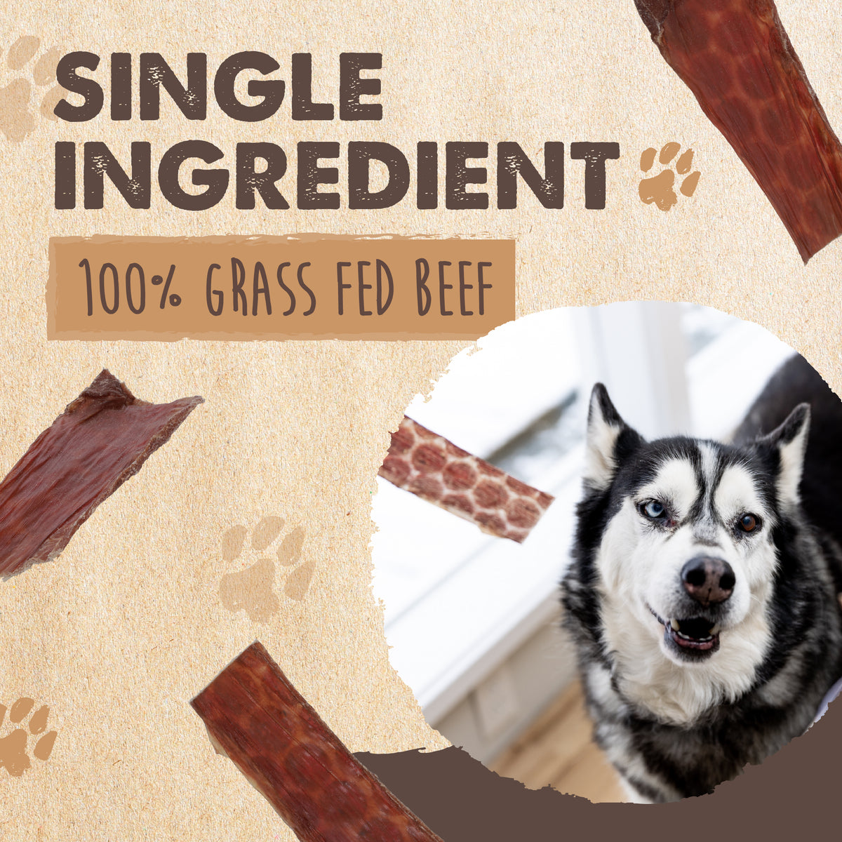Mighty Paw Naturals Beef Gullet Jerky | All-Natural, Single-Ingredient ...