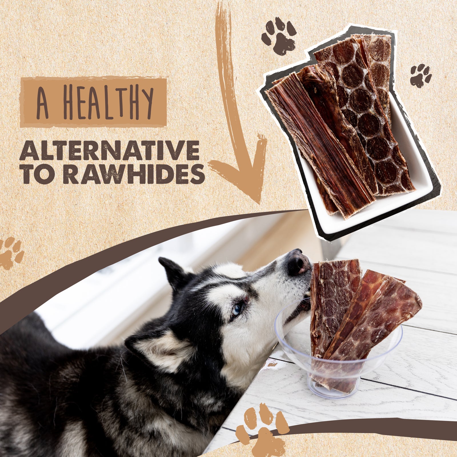 Mighty Paw Naturals Beef Gullet Jerky | All-Natural, Single-Ingredient ...