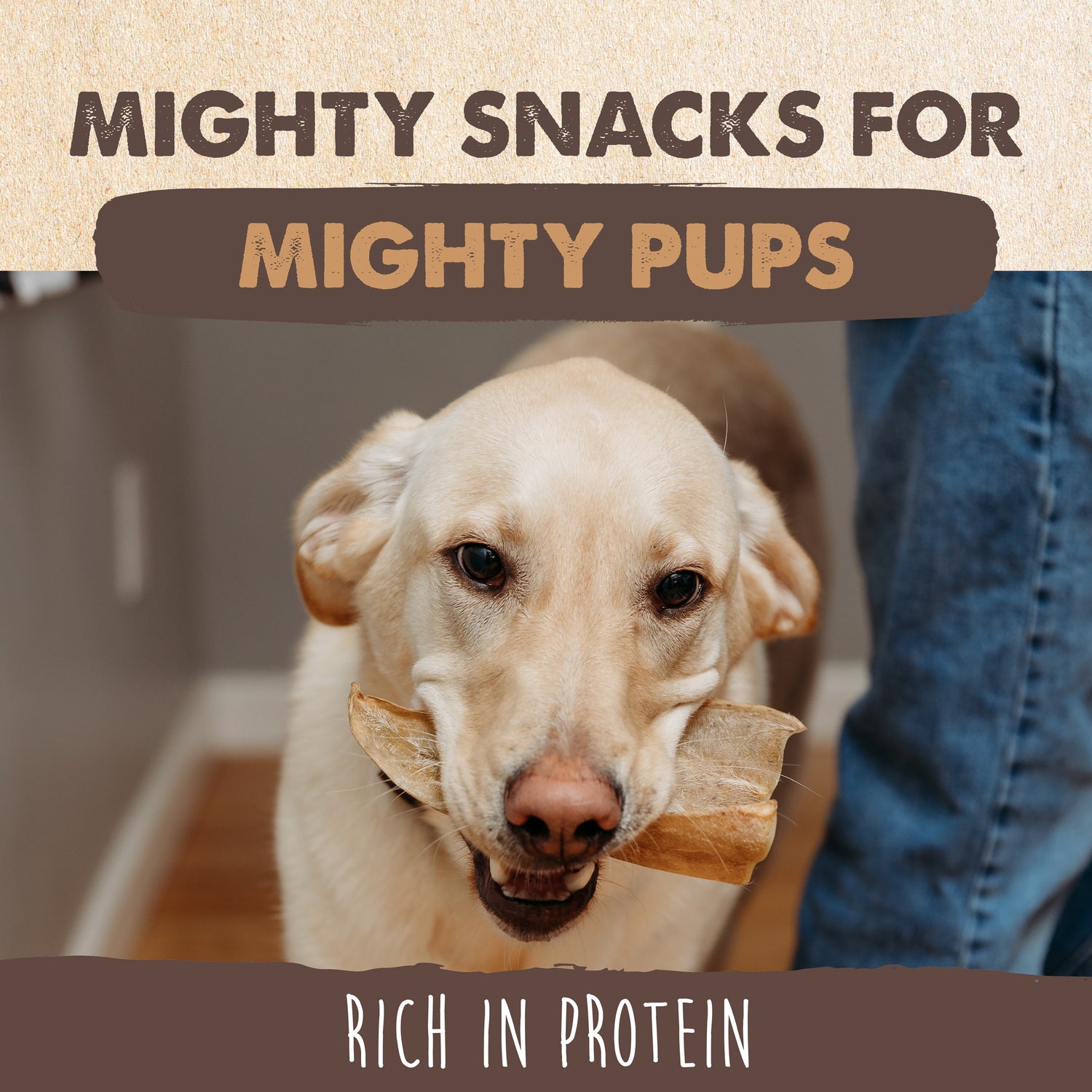 Mighty Paw Naturals Cow Ear Dog Chews - All-Natural, Grain-Free Treats