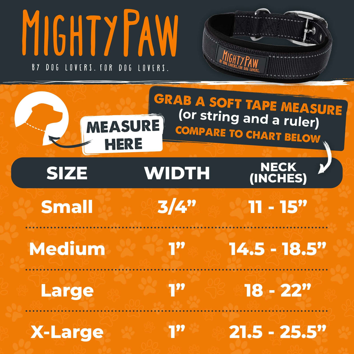 Mighty Paw Sport Collar 2.0 – Comfortable, Durable for Active Dogs