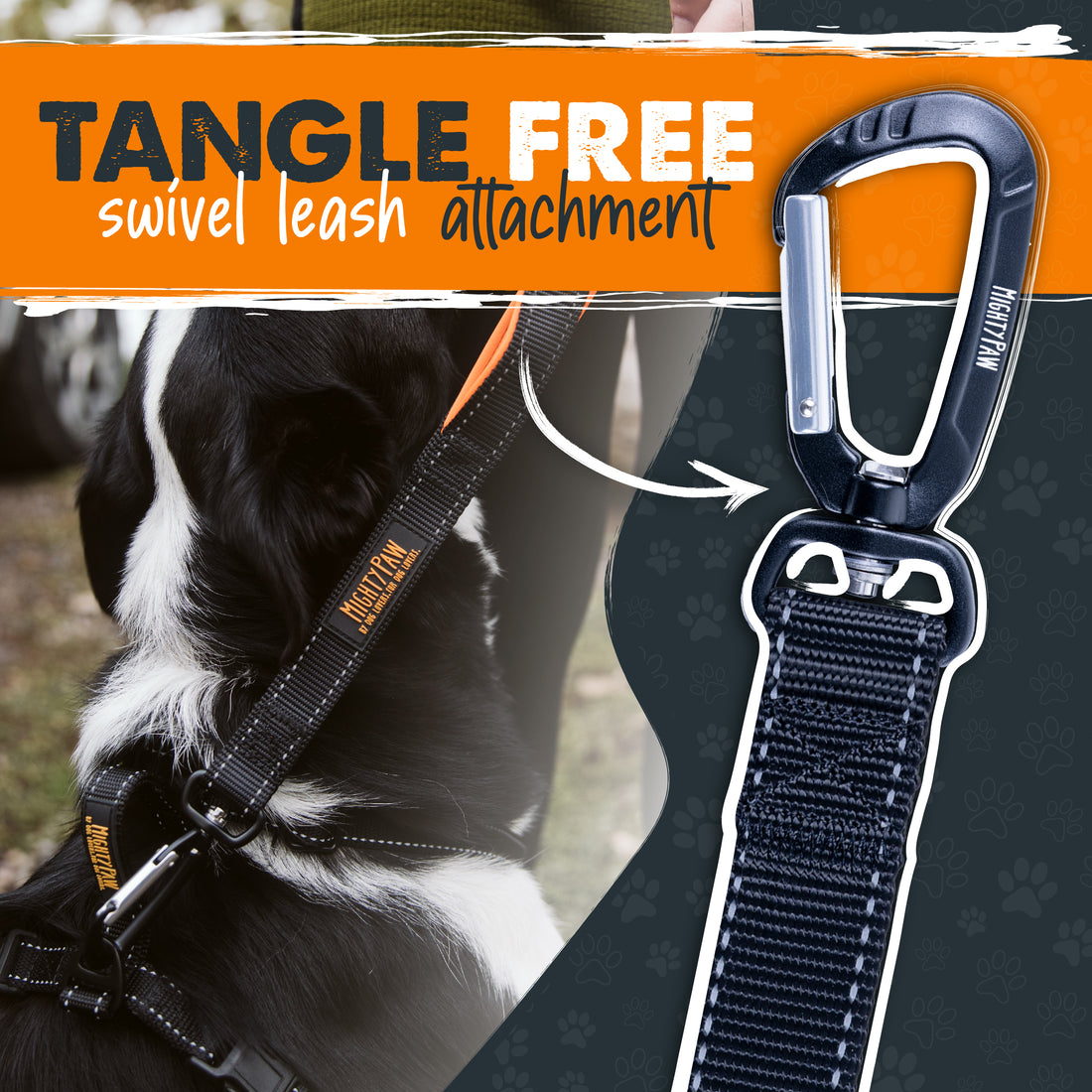 Mighty Paw Short Traffic Handle Dog Leash – Enhanced Control and Comfort